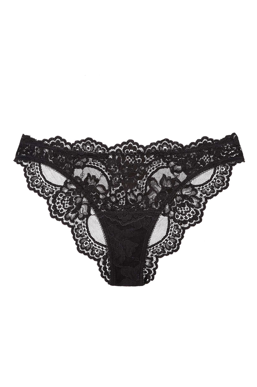 Black laced panties store