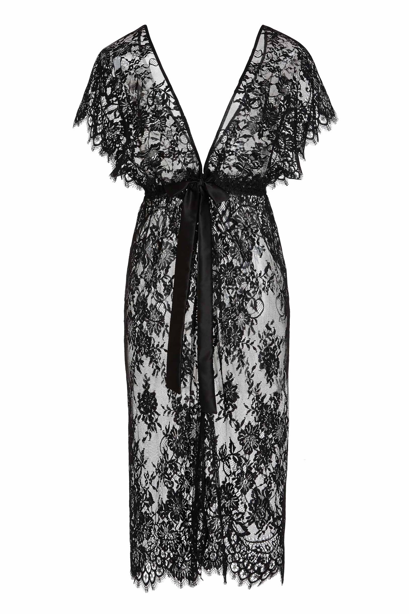 Black lace robes